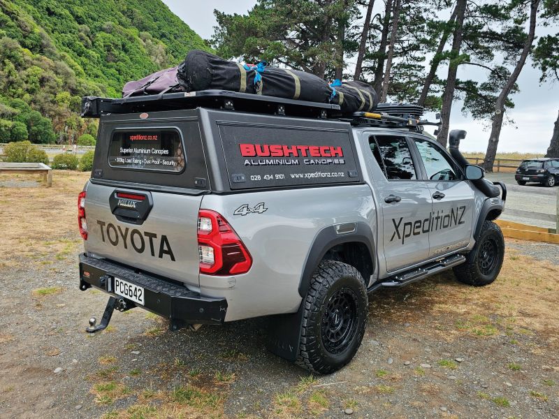 Bushtech Aluminium Canopies are load tested to 2.5 tonnes | NZ SUV