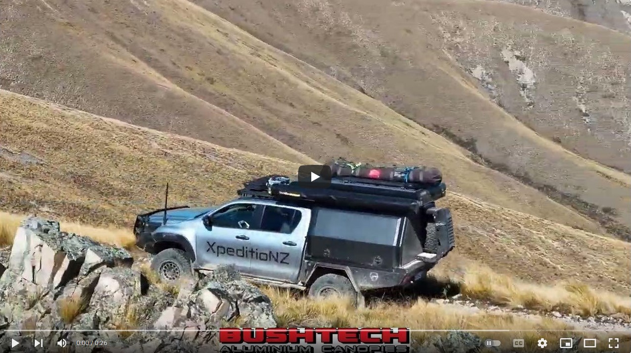 BushTech tray canopy on Hilux | NZ SUV
